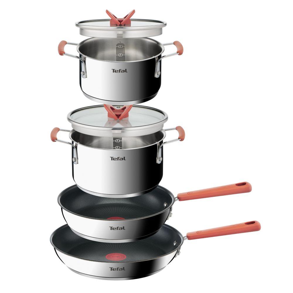Bateria de cocina Acero Inoxidable Optispace 6 PCS Tefal | Paris.cl