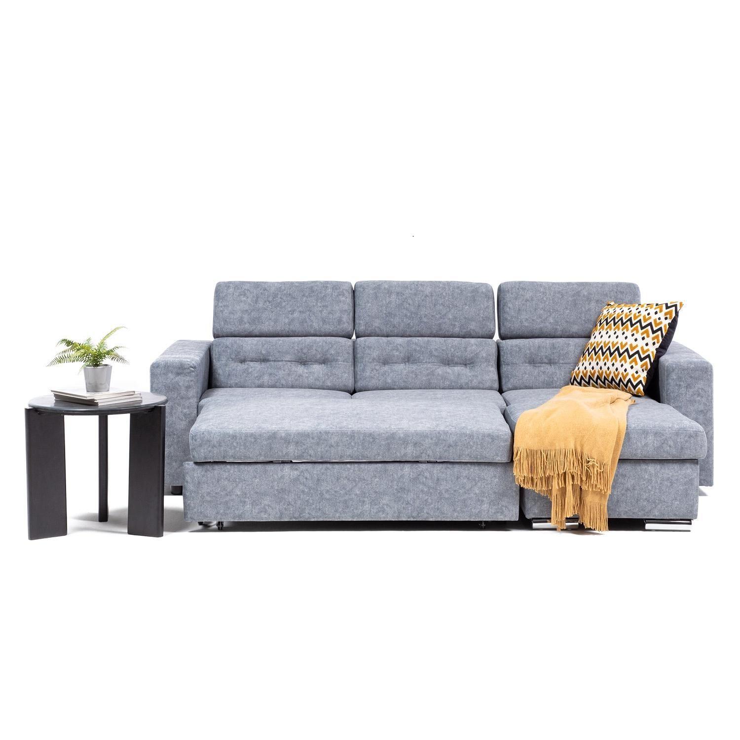 SOFA CAMA DANTE GREY: BIDIRECCIONAL, ALTURA ADAPTABLE V&S SPA | Paris.cl