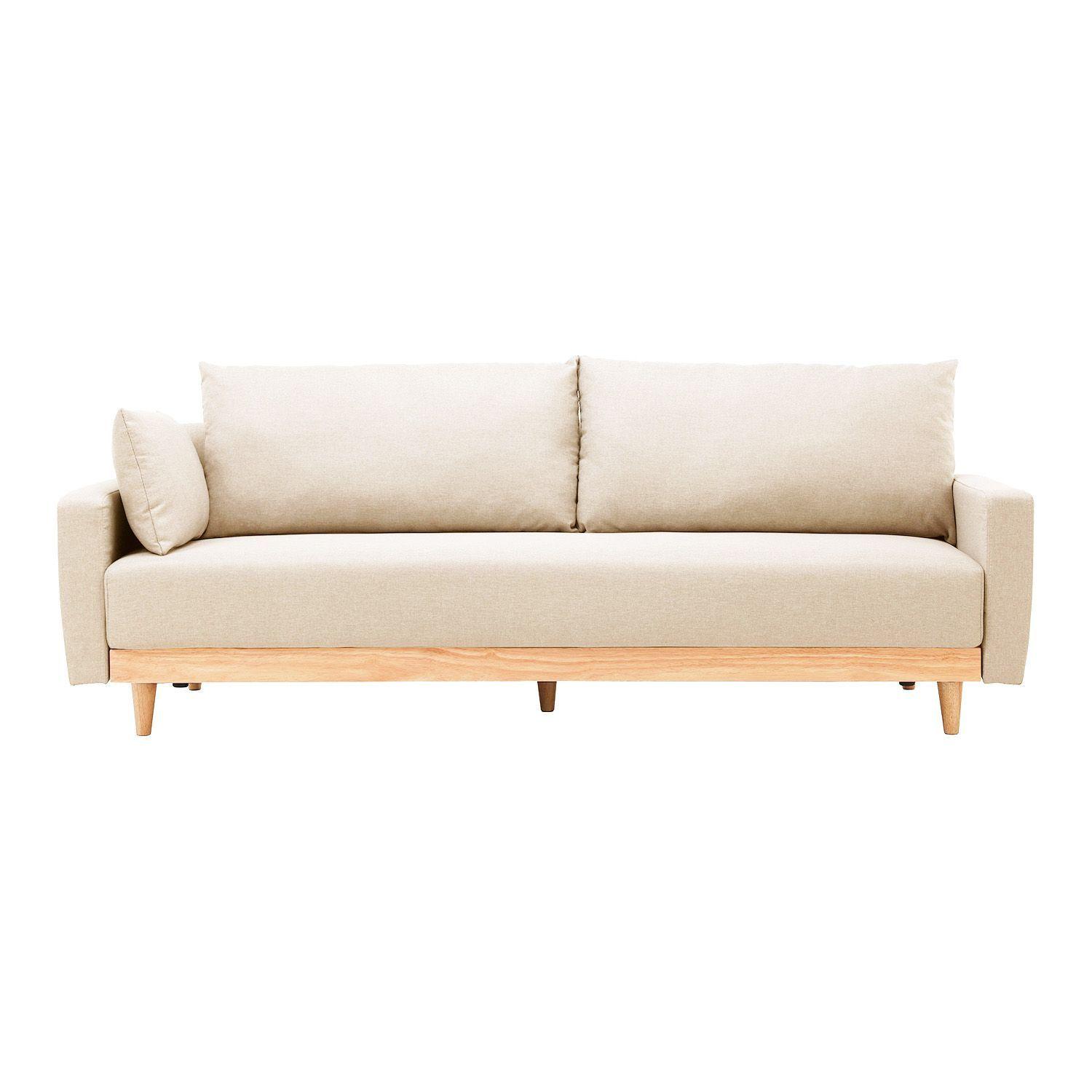 Sofá Cama Florida Marfil 3 Cuerpos El Barco | Paris.cl