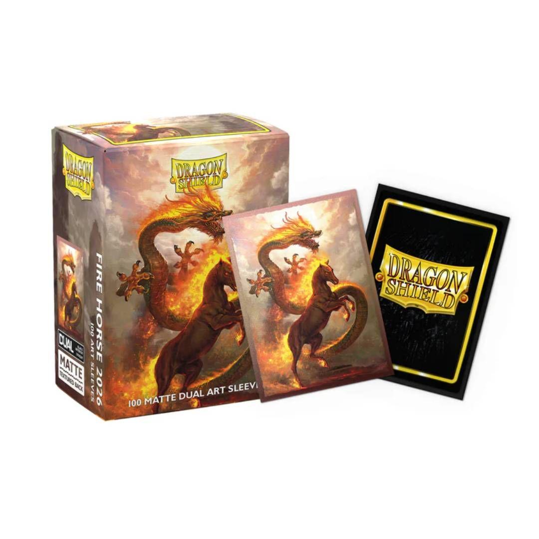 Protector Dragon Shield Std Dual Matte Art Fire Horse 2026 Dragon ...