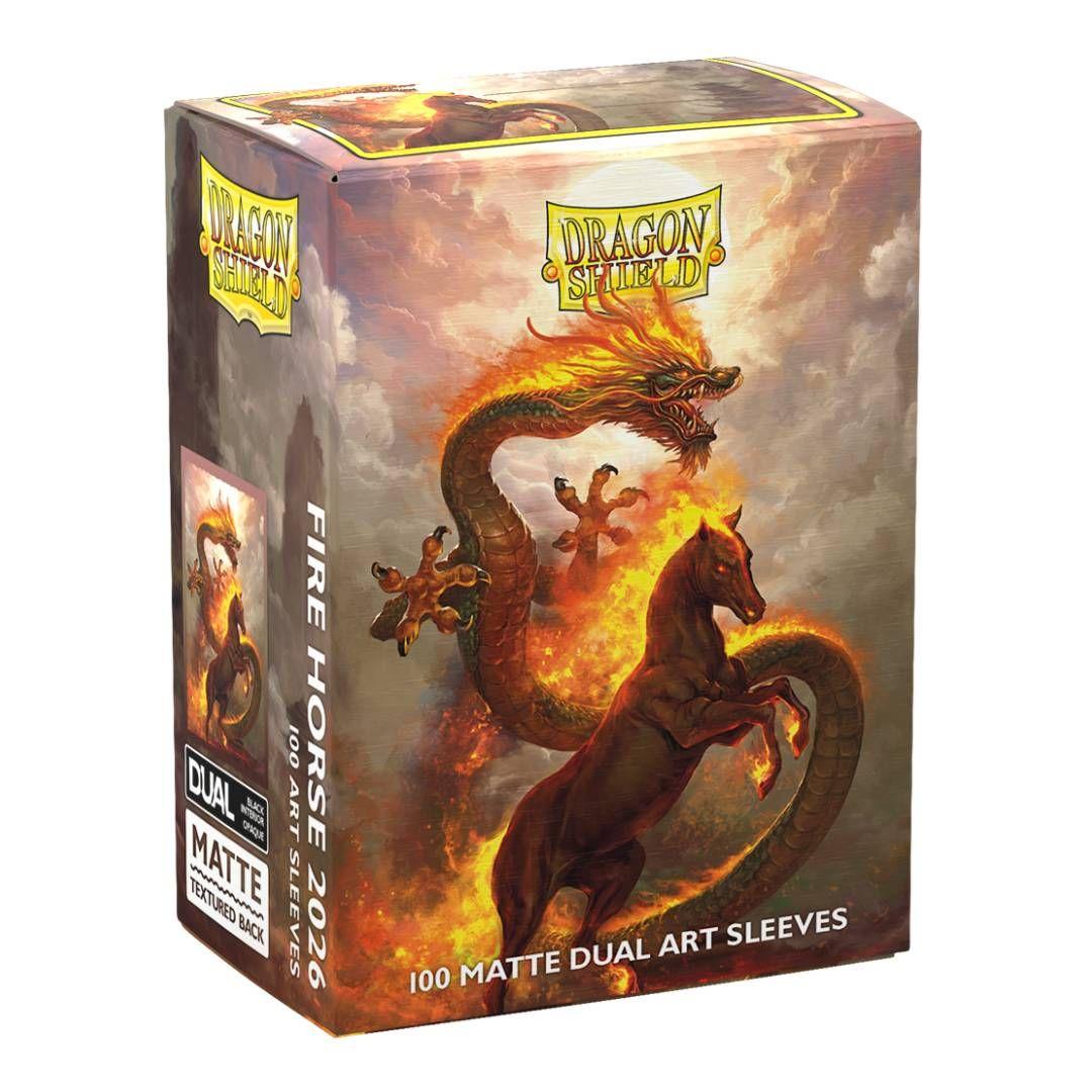 Protector Dragon Shield Std Dual Matte Art Fire Horse 2026 Dragon ...