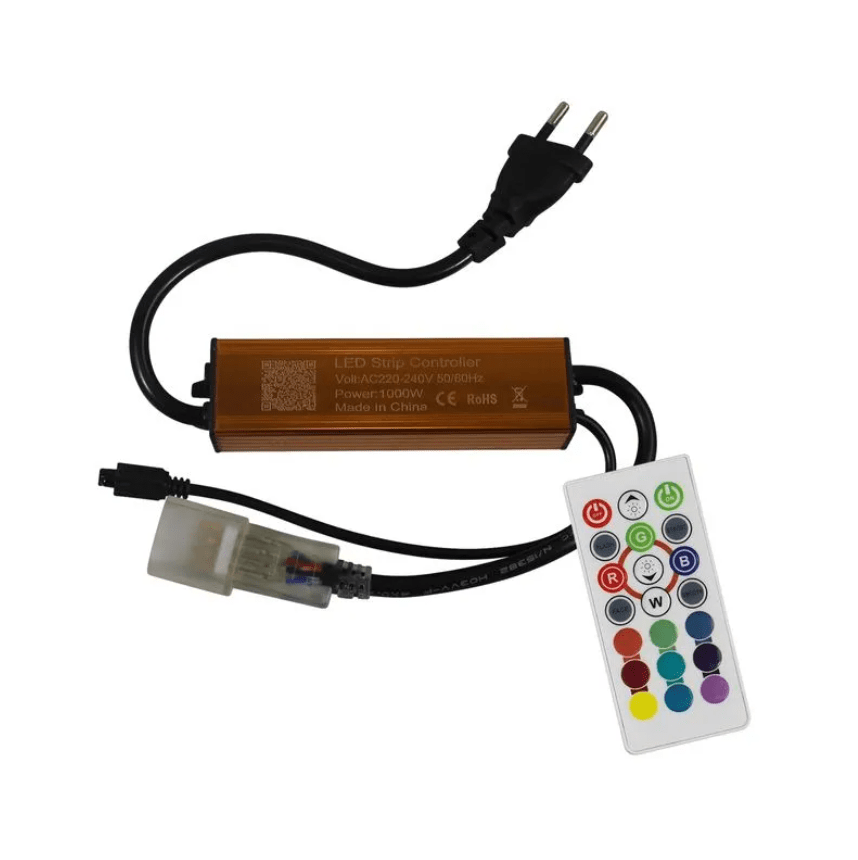 Pack 2 Controles Remoto Manguera Rgb 220v Bluetooth 10mm Presente.cl ...