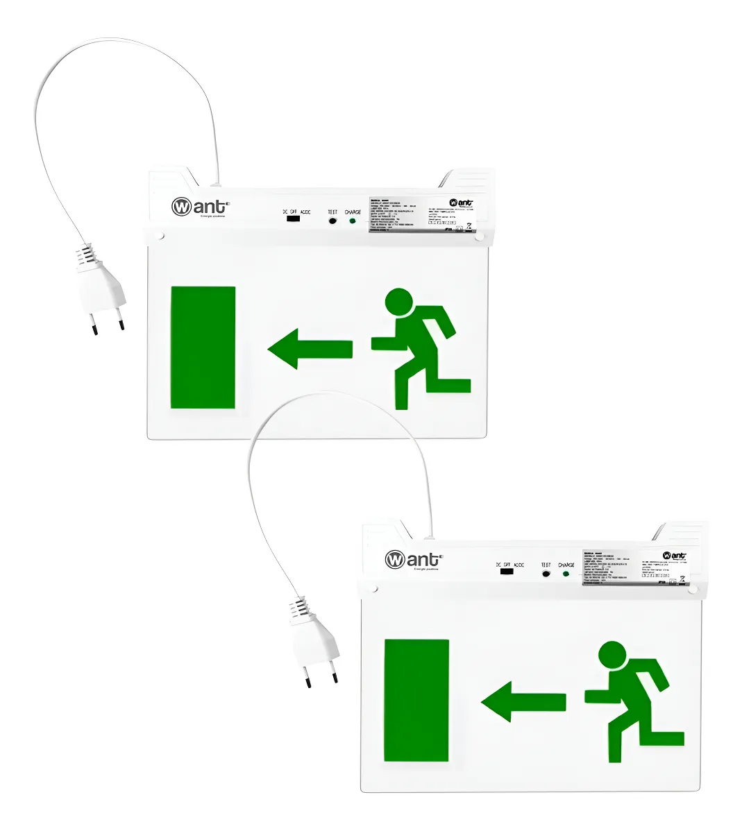Pack 2 Señaleticas de Emergencia Persona Flecha Puerta Want | Paris.cl