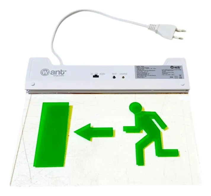 Pack 2 Señaleticas de Emergencia Persona Flecha Puerta Want | Paris.cl