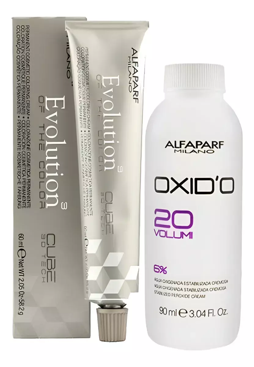 Tintura profesional 60ml + oxidante 90ml evolution alfaparf #8.4 rubio ...