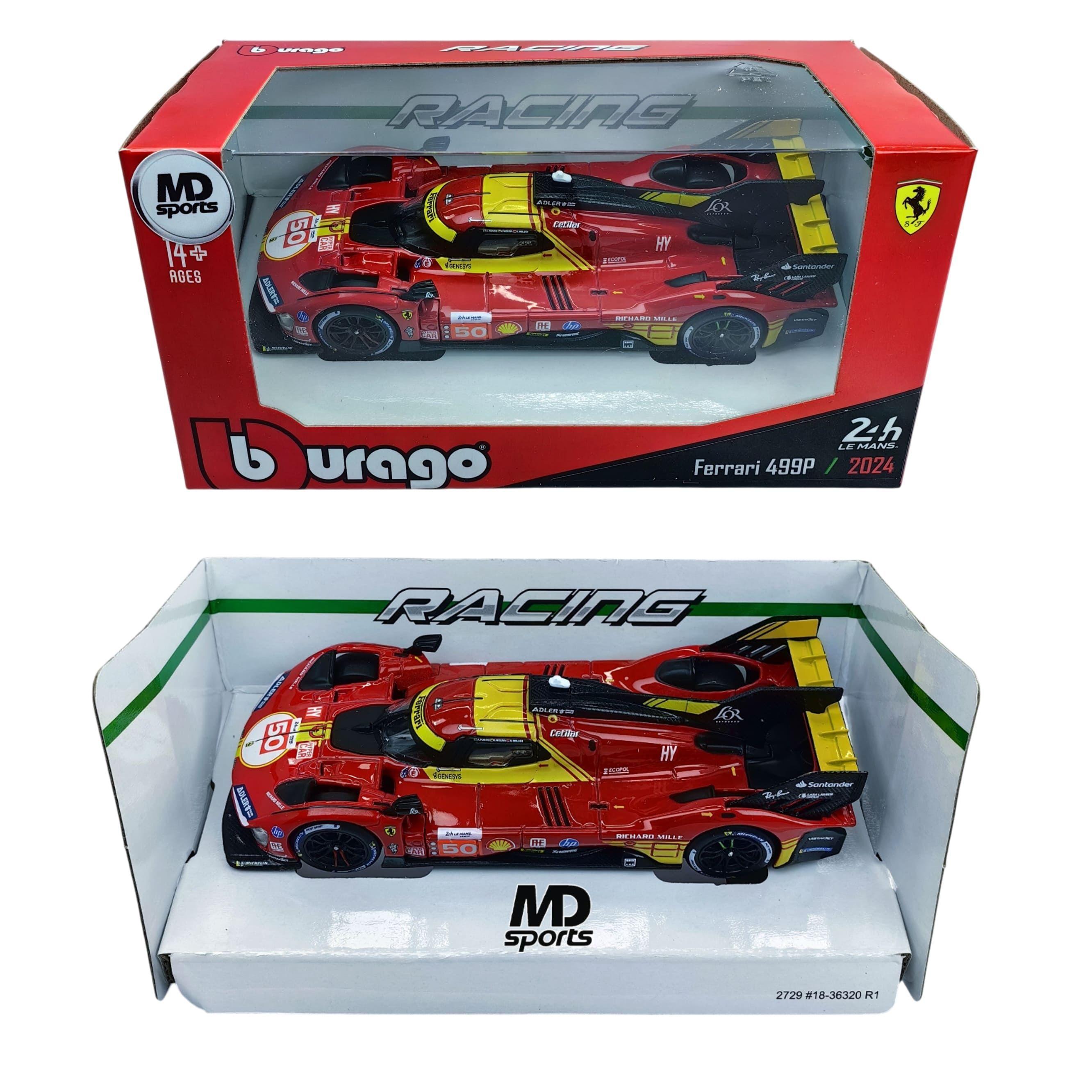 Auto Ferrari 499p WEC 24H LeMans Winner 2024 50 Caja Normal Burago 1 43 ...