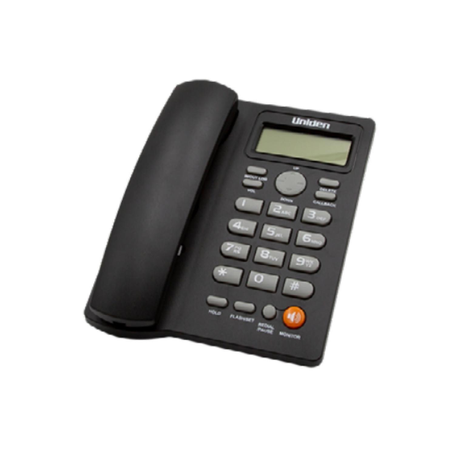 Telefono Sobremesa Manos Libres C/ID Alta Voz Negro Uniden | Paris.cl