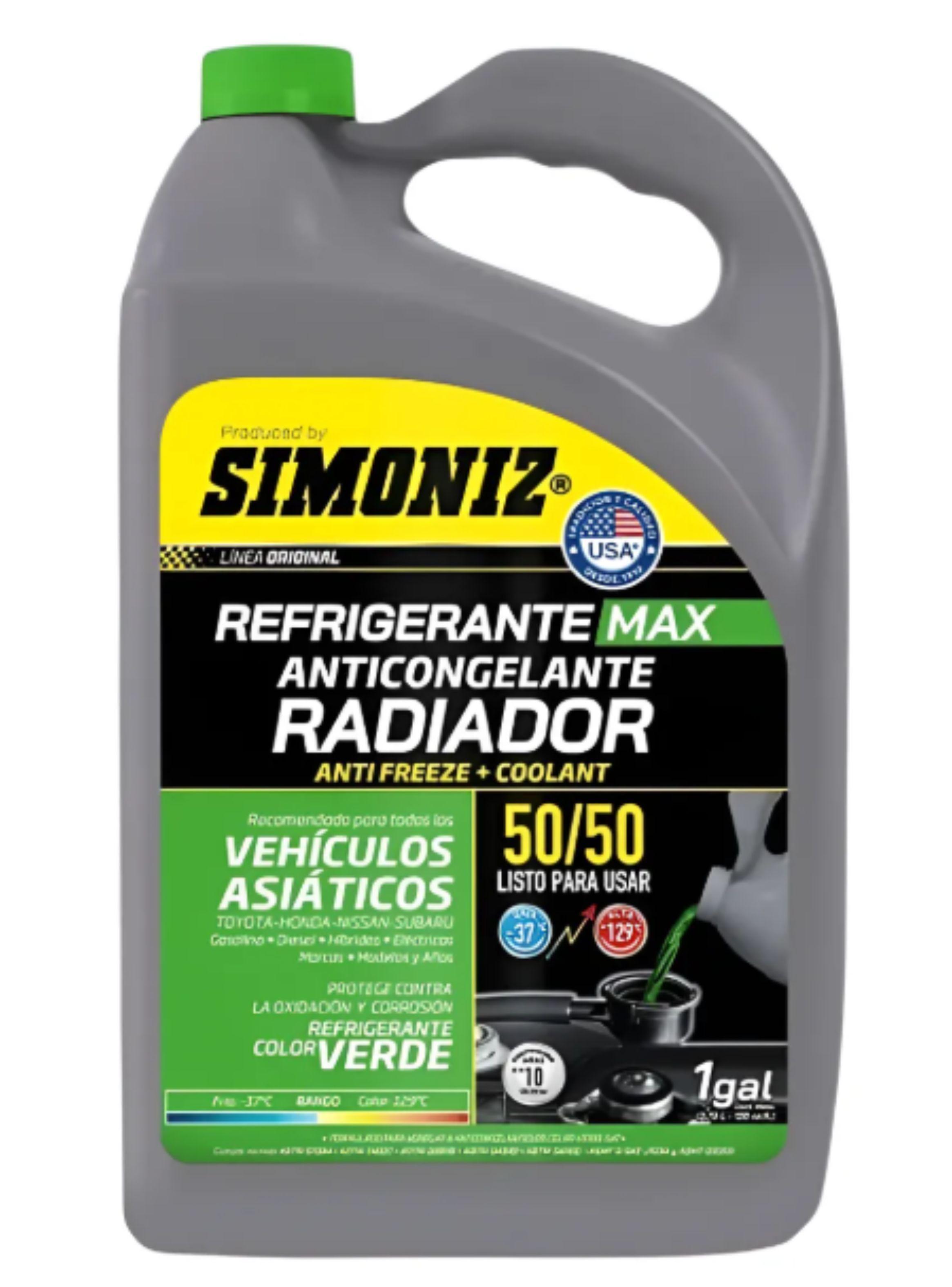 Refrigerante Anticongelante para Radiador 50% Verde Simoniz | Paris.cl