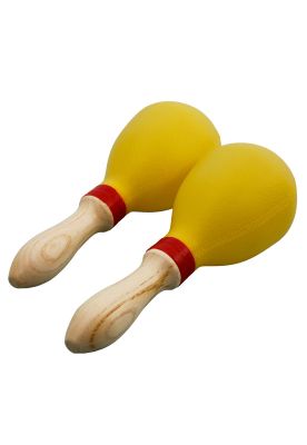 Maracas Tropicana- Amarillas M16 Plastic Yl Hardware