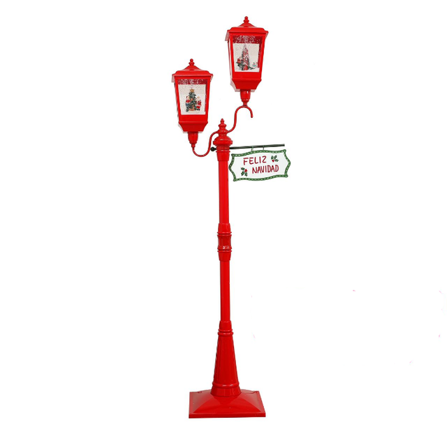 Faro Doble de Navidad 200 cm Nieve y Música Artihogar | Paris.cl