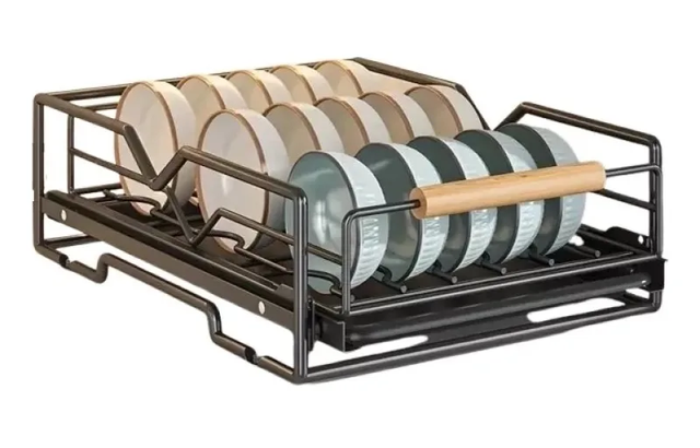 Escurridor platos extraíble estante tazones color negro Protech | Paris.cl