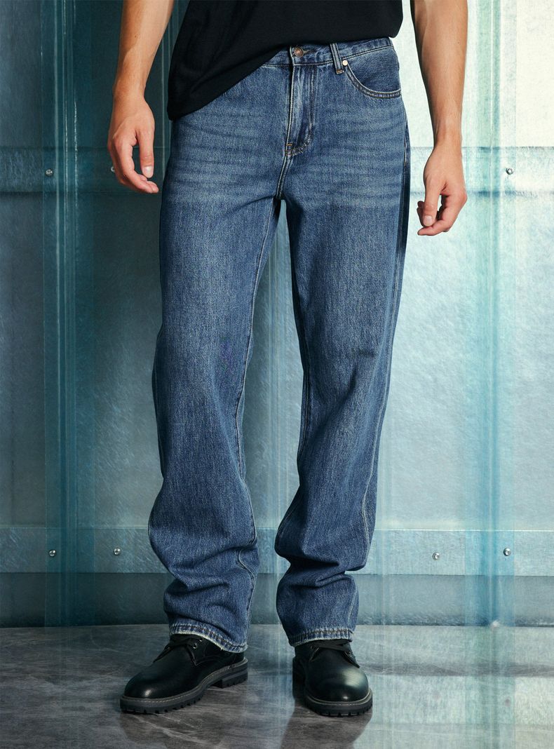 Foster - Jeans Recto Medio Lavado | Ofertitas