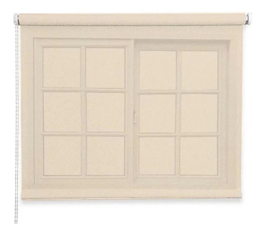 Cortina Roller Rustica Deluxe 80x160 CM Beige Importclick | Paris.cl
