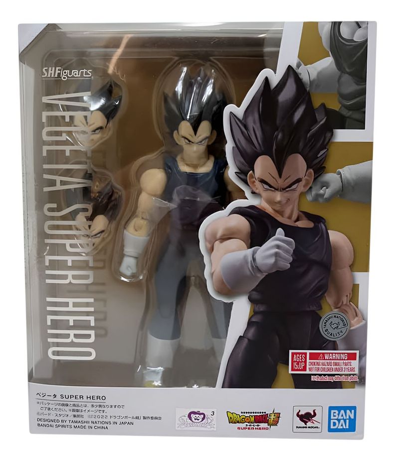 Vegeta Super Hero Dragon Ball Tamashii Nations Sh.figuarts V Bandai ...