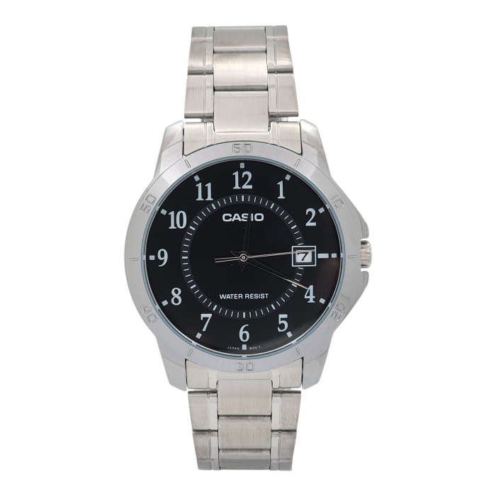 Reloj Casio caballero MTP-V004D-1B correa acero fondo negro Casio ...