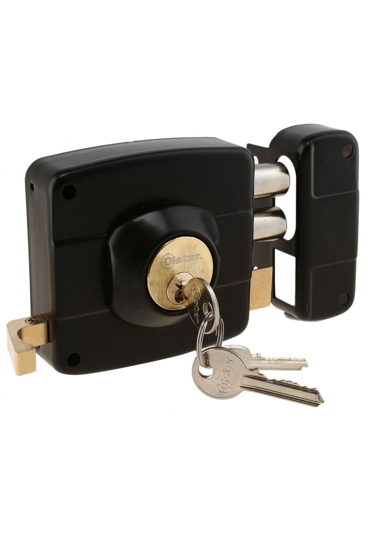 CERRADURA SOBREPONER OISTER 111 NEGRO CON CAJA METALICA